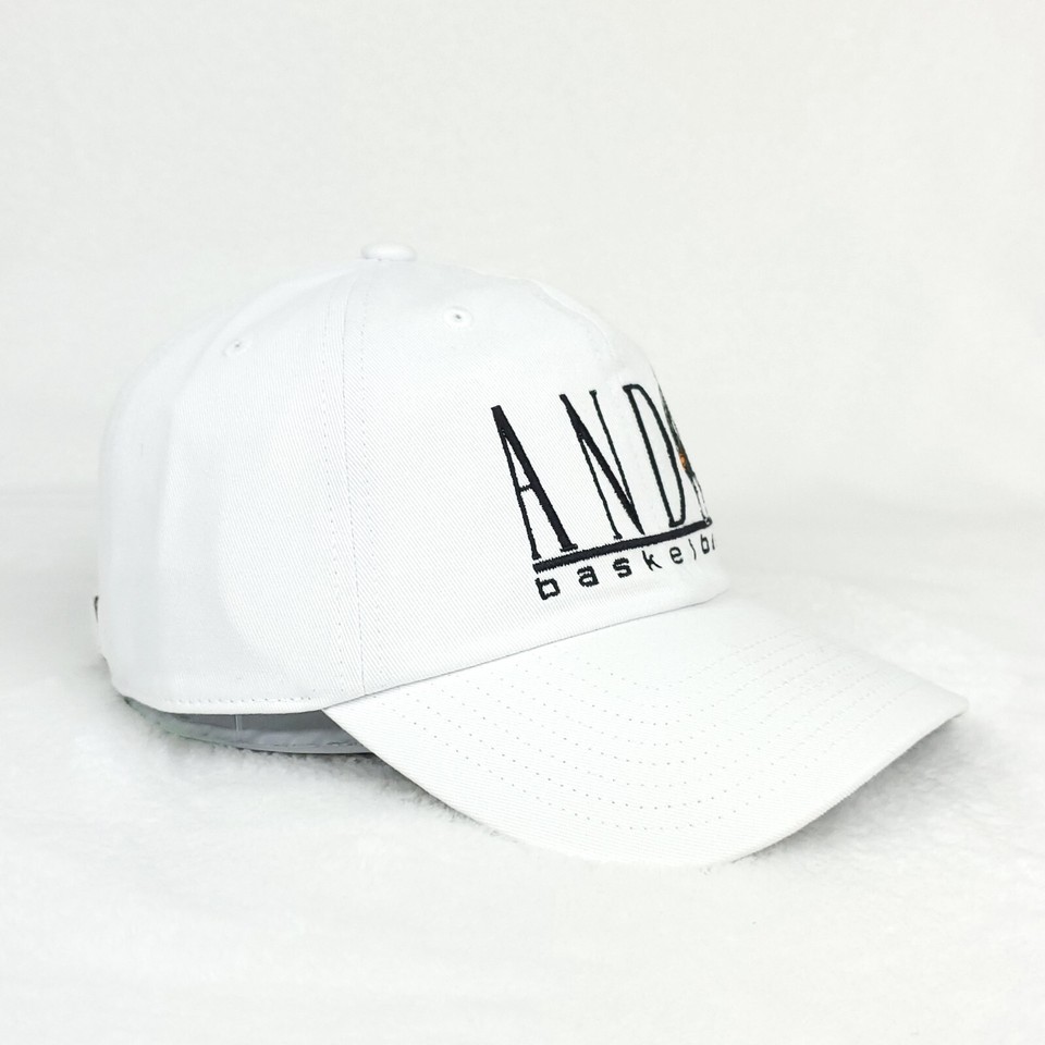 AND1 Mitchell & Ness Dad Hat Cap Embroidery Logo Back Panel Logo White ...