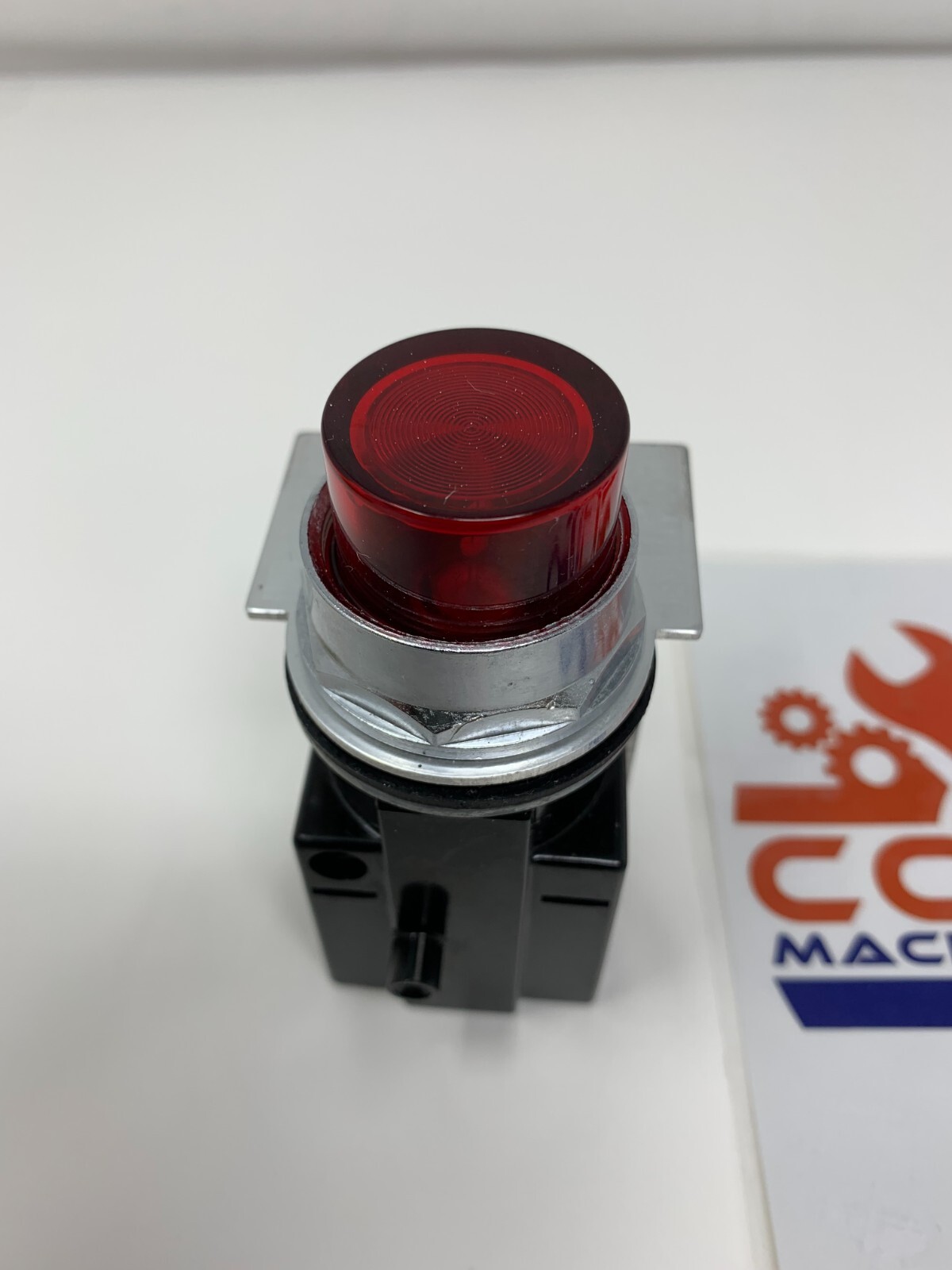 Siemens 52PA4G2 120V Chrome Metal Body Red Lens 30mm Incandescent Pilot ...