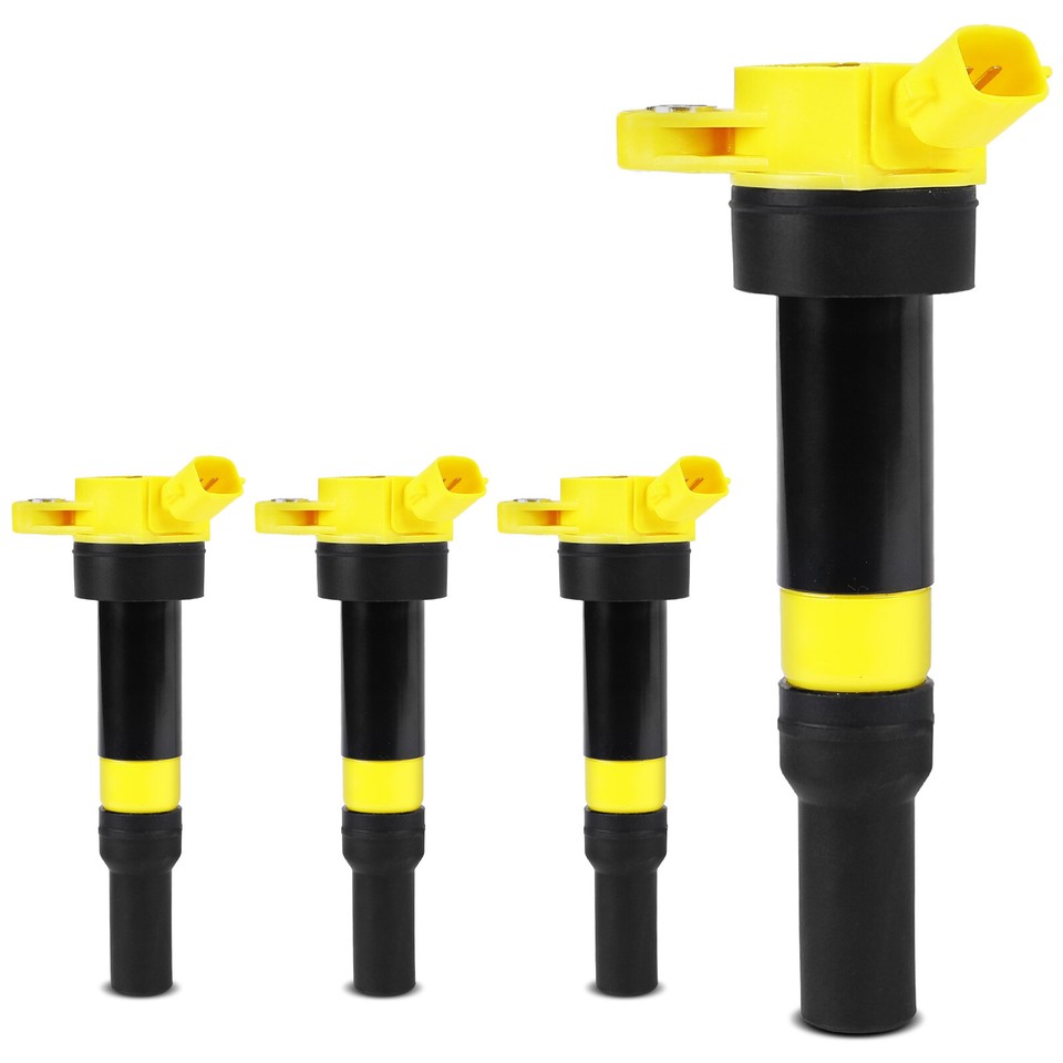 4x Yellow Ignition Coil for Kia Forte Forte5 Rondo Soul Hyundai Elantra ...