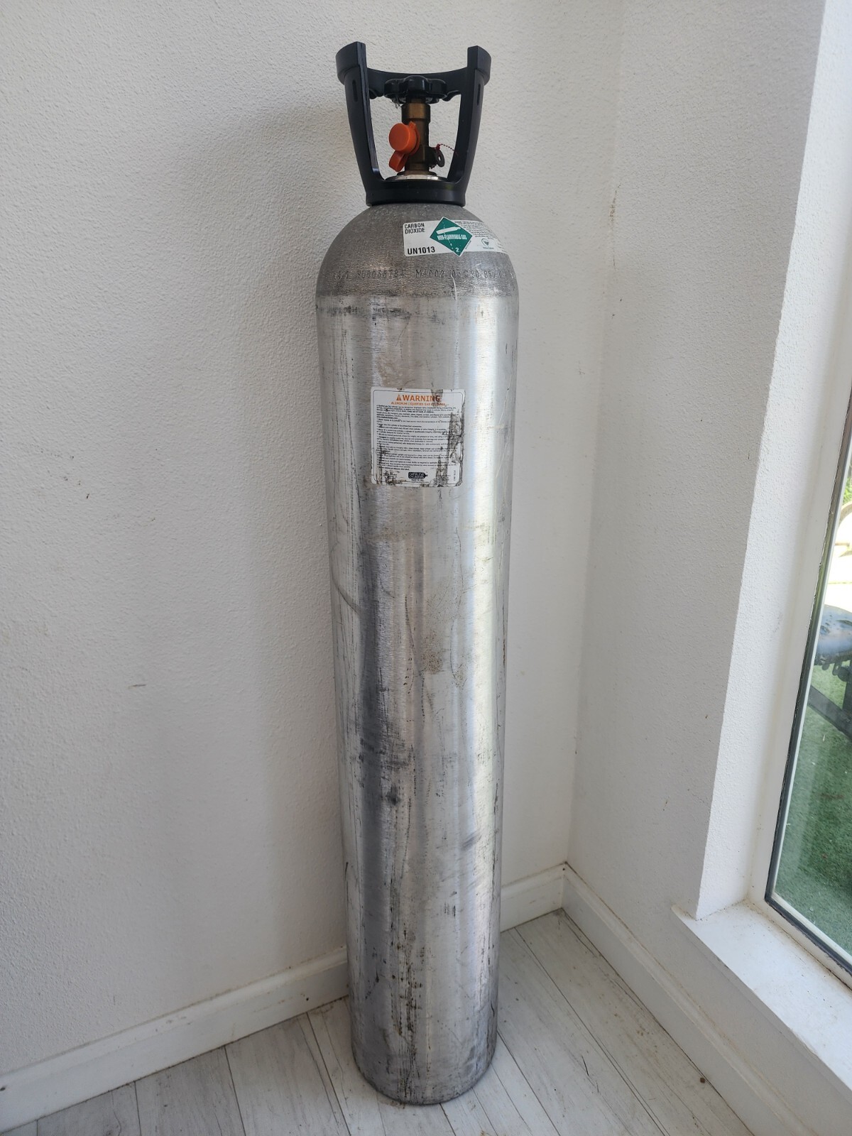 50lb co2 Gas Cylinder tank aluminum with handle and cga320 valve | eBay