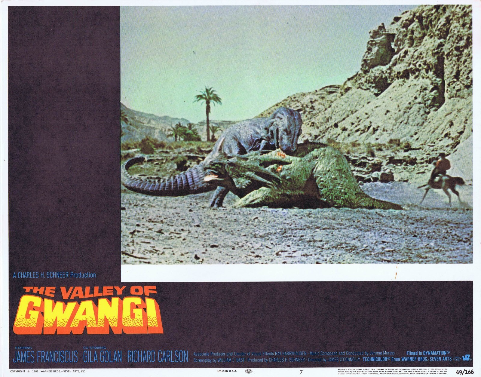 THE VALLEY OF GWANGI Original US Lobby Card 7 Ray Harryhausen Dinosaurs Sci Fi | eBay