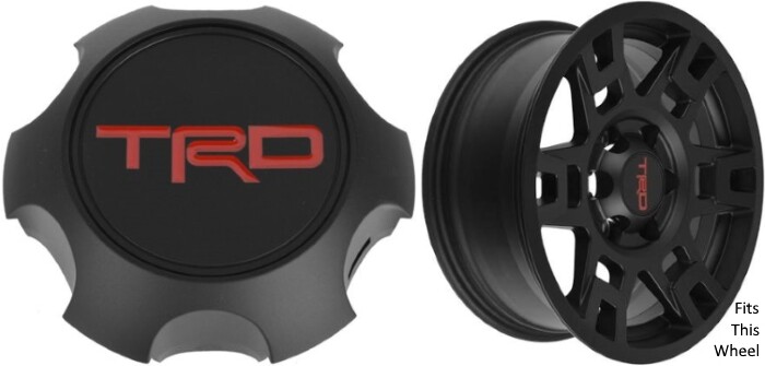 4 Pack OEM Genuine Toyota TRD Black Center Cap PTR20-35111-BK | eBay