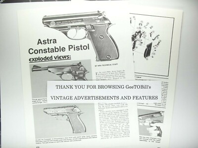 72 1973 1974 1975 1976 1977 1978 Astra Constable pistol 80s disassembly ...