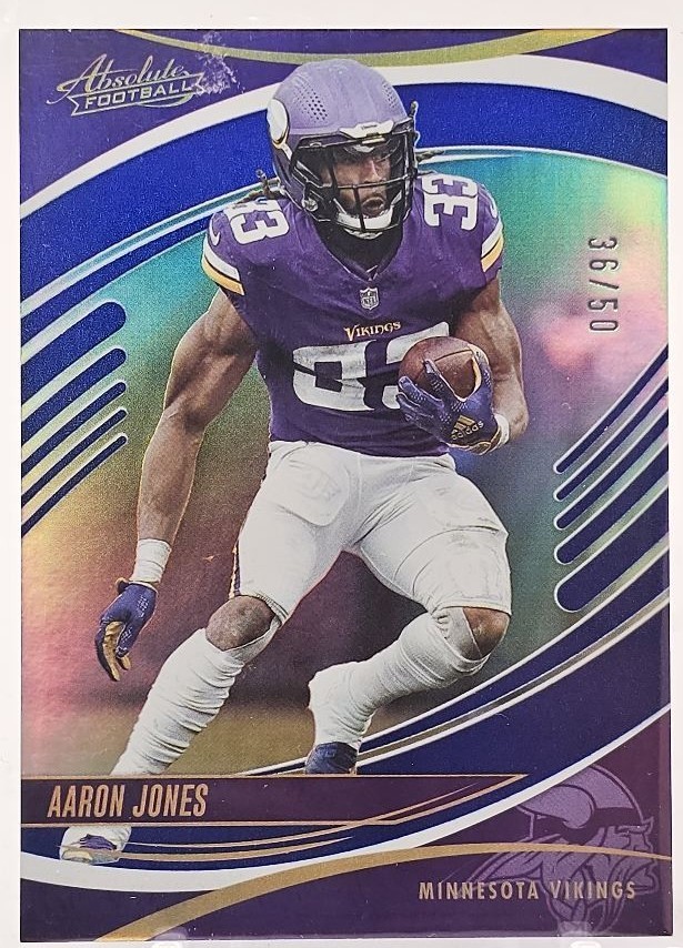 2025 Panini Absolute - Aaron Jones #40 Spectrum Blue /50 for sale ...