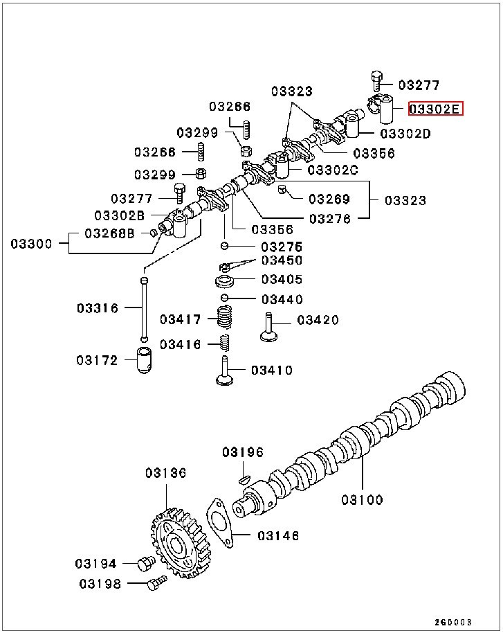ME011308 New OEM Genuine Mitsubishi BRACKET, ROCKER SHAFT | eBay UK