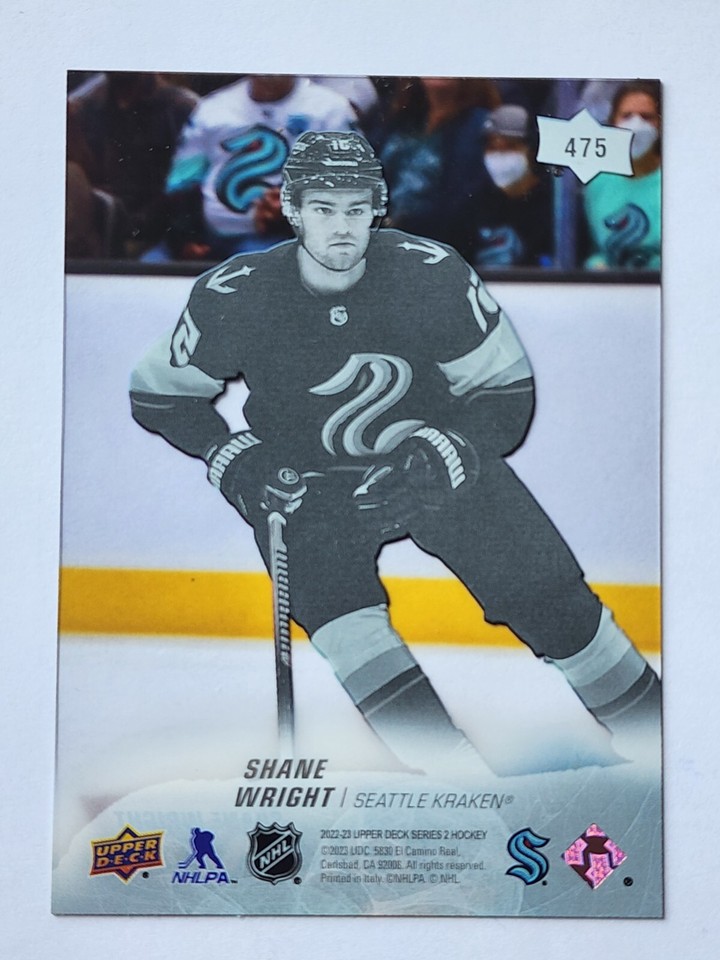 Shane Wright 2022-23 Upper Deck Young Guns Clear Cut Parallel Rookie RC ...