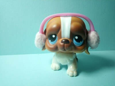 Littlest Petshop LPS #76 Chien Dog Saint Bernard Avec Accessoire With ...