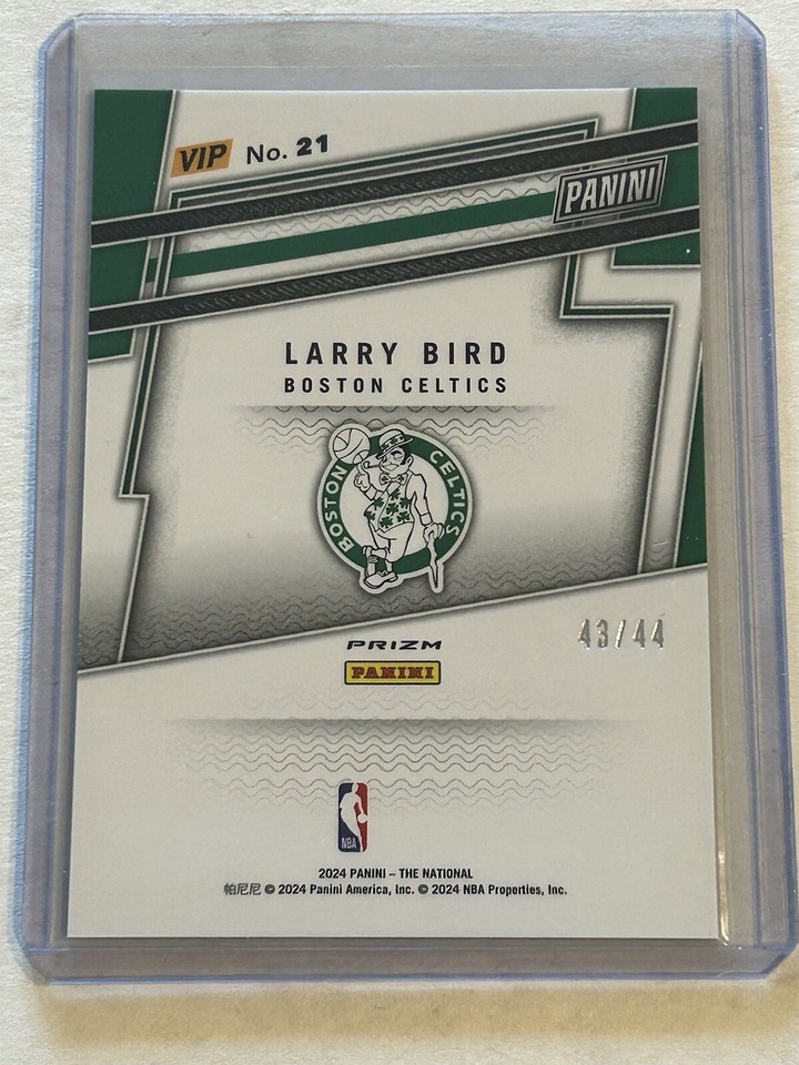 2024 Panini The National VIP Gold Packs - Larry Bird - Black/Yellow ...