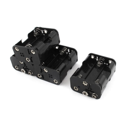 4Pcs Black Double Side 6 x 1.5V AA Battery Holder Storage Case Box | eBay
