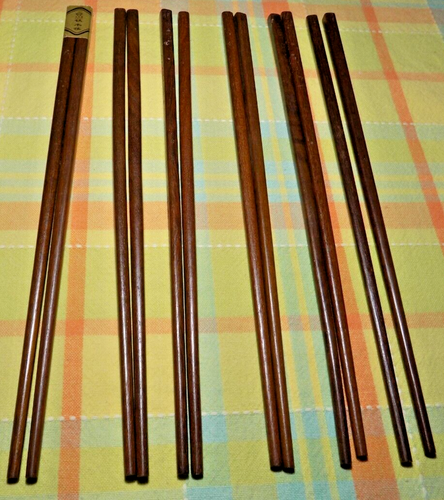 DARK WOOD CHOP STICKS 14 Sticks One Pair with BUBUGAO Label | eBay