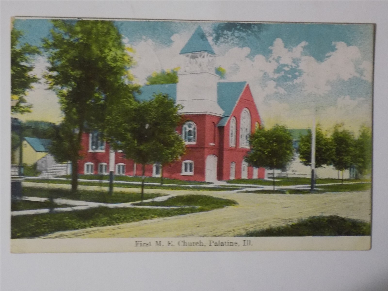 Palatine, Illinois IL ~ First M.E. Church 1908 L738 | eBay