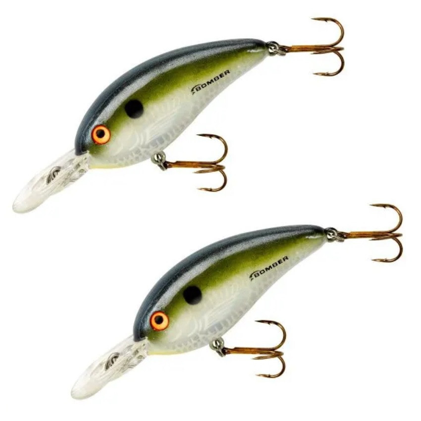 (Lot of 2) Bomber Fat Free Guppy Tennessee Shad BD5MDTS Crankbait NOC ...