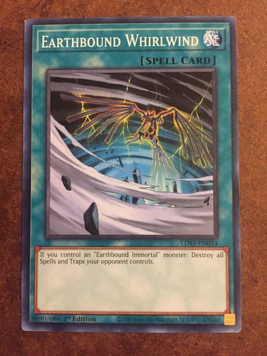 Earthbound Whirlwind LDS3-EN054 Yugioh Spell Card | eBay