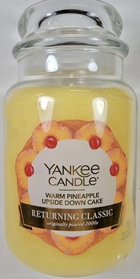 Yankee Candle WARM PINEAPPLE UPSIDE DOWN CAKE Large Jar 22oz ...