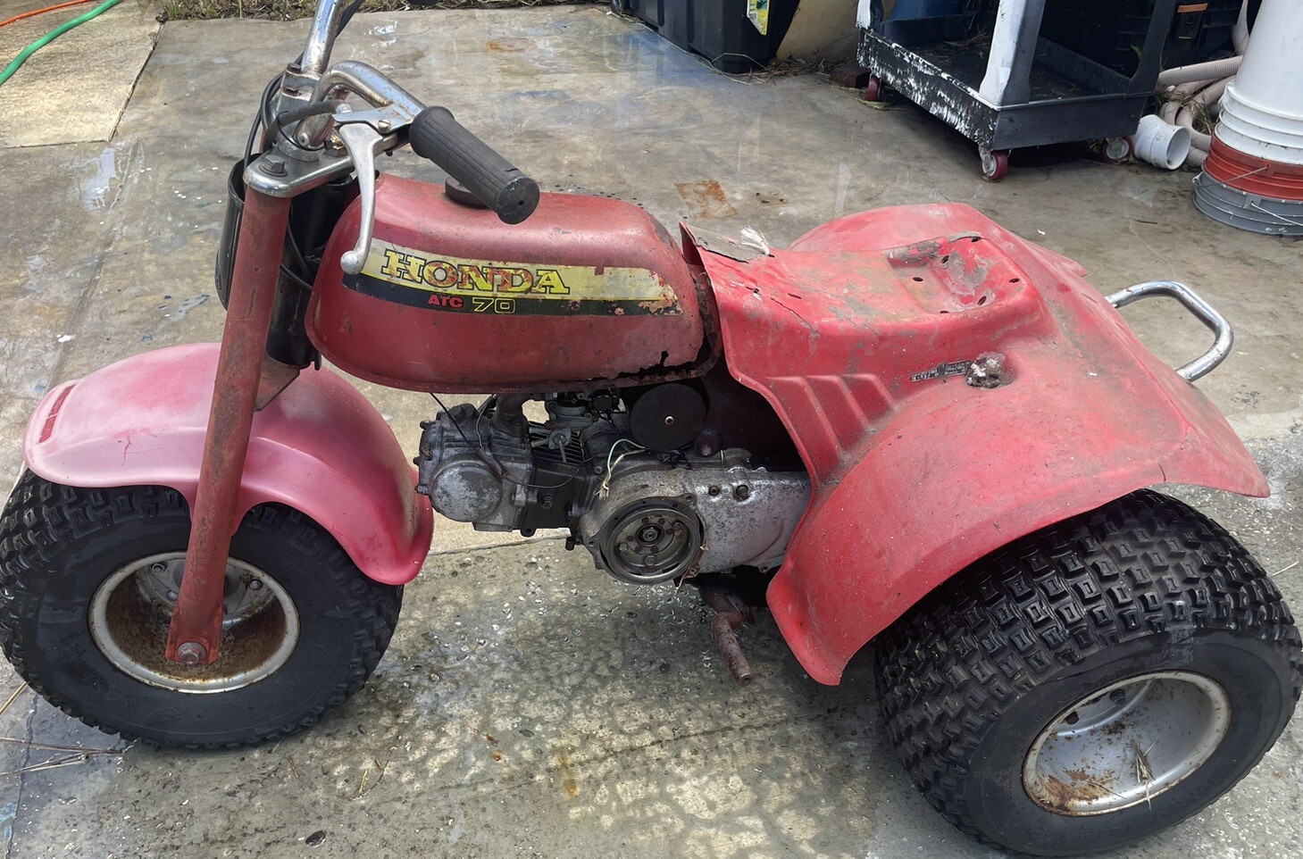 1978-1983 Honda Atc 70 ATC70 Parts Front Wheel Plus More Parts ...