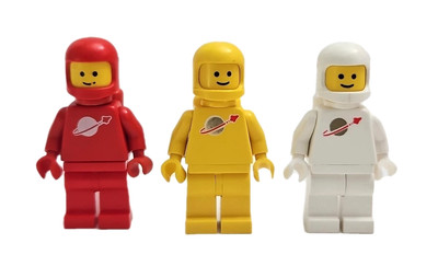 LEGO Classic Space Spaceman Lot of 3 Minifigures Astronaut Vintage ...