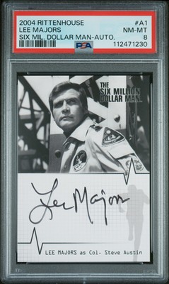 2004 Six Million Dollar Man Autograph Lee Majors Col. Steve Austin LE ...
