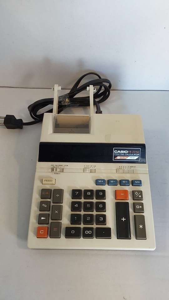 Casio FR-2215C 2 Colr Printing Calculator | eBay