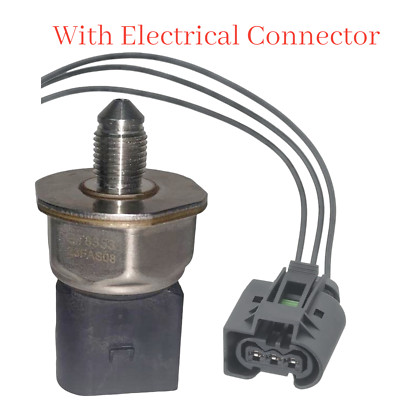 High Pressure Fuel Sensor & Electrical Connector Fits Audi Volkswagen ...