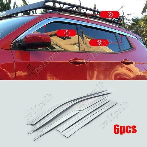 For Jeep Compass 2018-2024 Chrome Window Wind Visors Rain Guard Vent ...