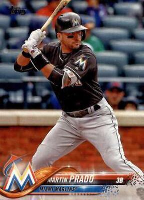 #77 Martin Prado - Miami Marlins - 2018 Topps Baseball | eBay