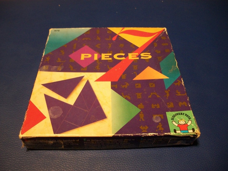 208 Geometric Shapes Puzzle ~ 7 PIECES ~ Tangram includes Shape Book ...