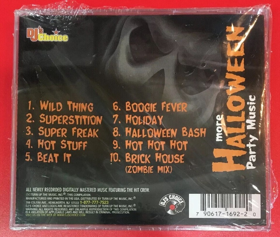DJ’s Choice MORE HALLOWEEN PARTY MUSIC by THE HIT CREW (CD, 2003 - USA ...