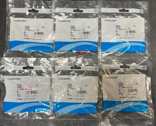 Commscope UNJ600-RD Uniprise Modular CAT6 Jack RJ45 / T568A/T568B Red ...