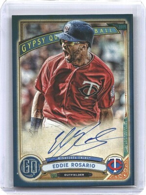 Eddie Rosario 2019 Topps Gypsy Queen Autograph On Card Auto Indigo /150 ...