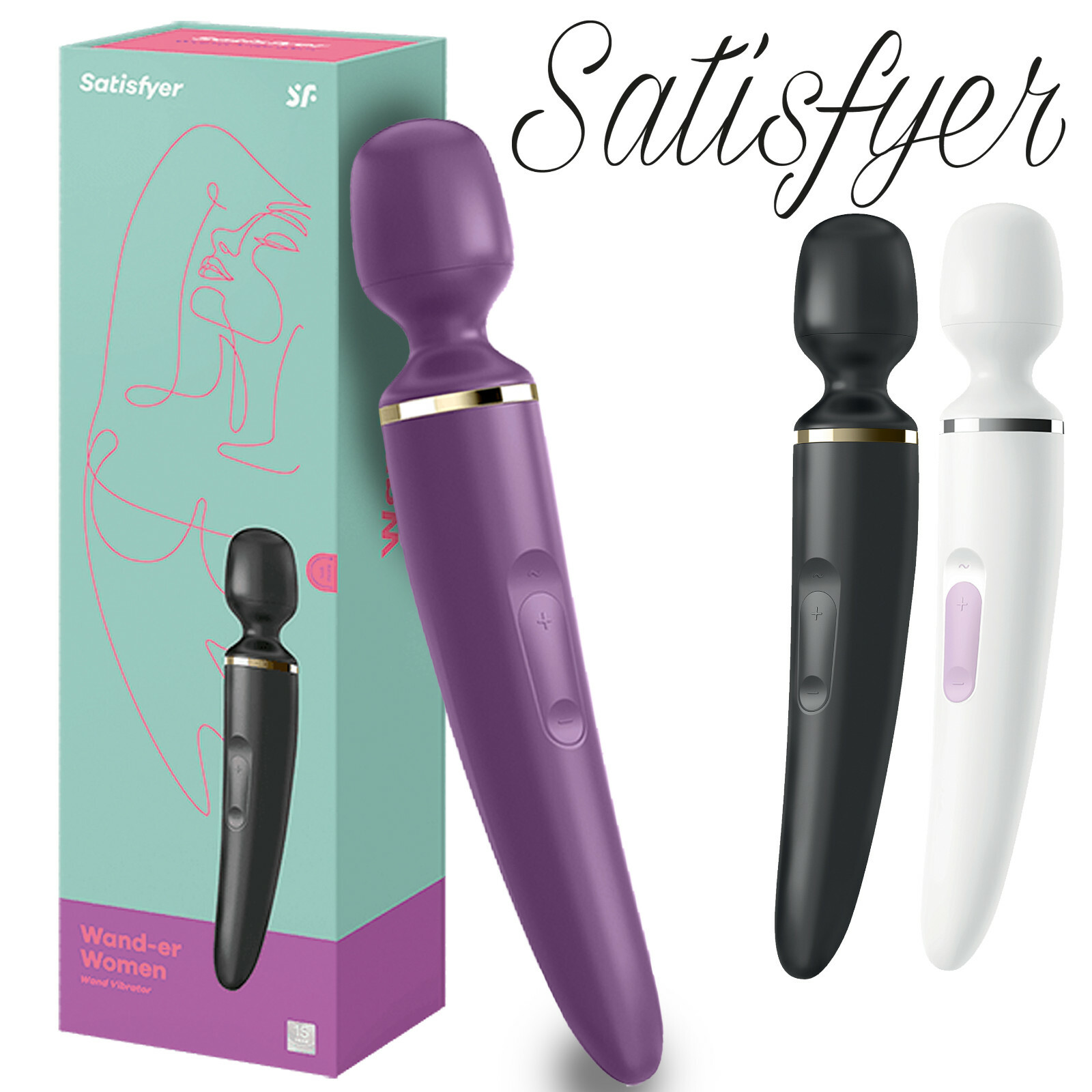 Satisfyer Wand-er Women Big Vibe Vibrator Vibratore Grande Stimolatore a Bastone | eBay