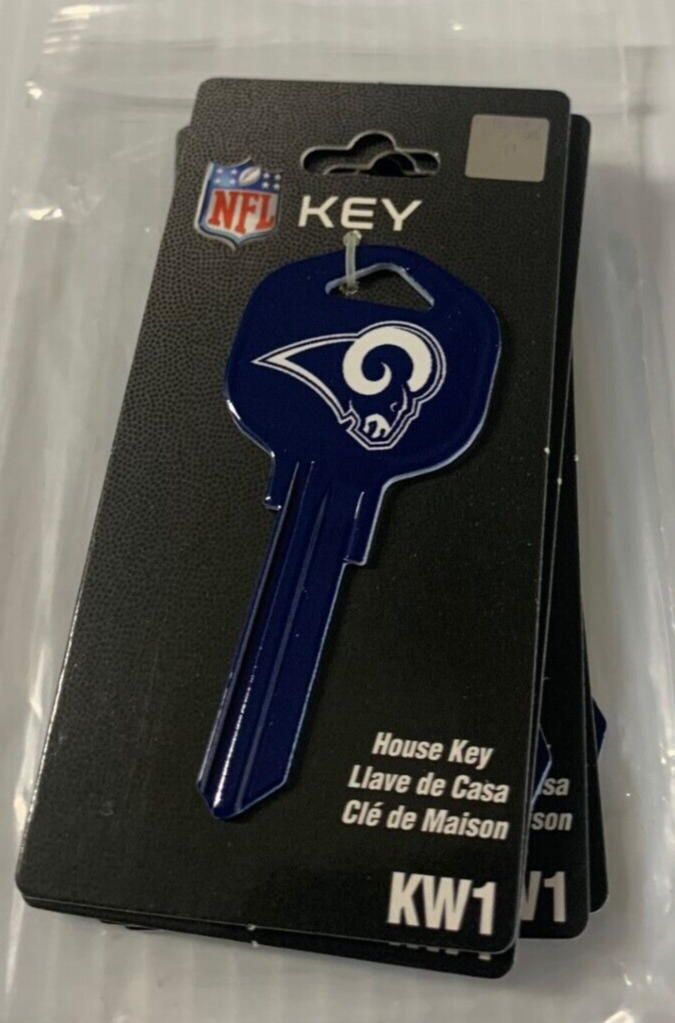 5 NFL Officially Licensed Football LOS ANGELES RAMS House key Blanks ...