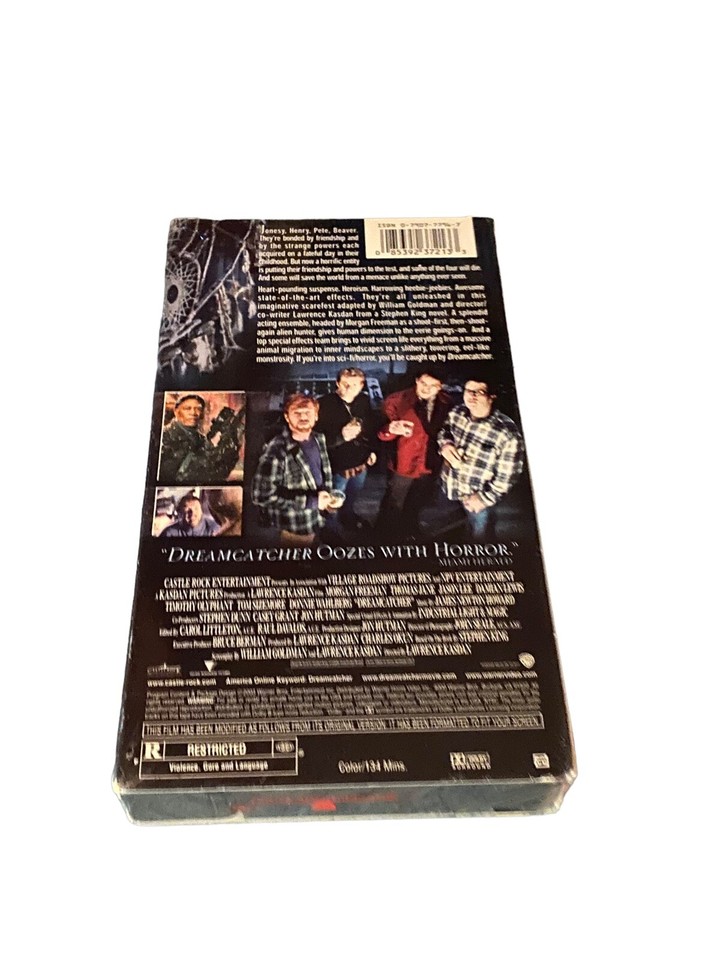 Dreamcatcher (VHS, 2003) New Sealed Horror Stephen King Movie Tape ...