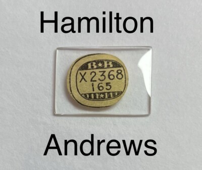 NOS Vintage 1930s Glass Crystal for a Hamilton 14K Solid Gold Andrews ...