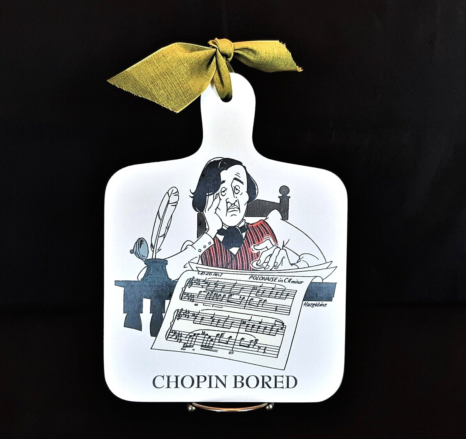 "Chopin Bored" Chopping Board Melamine Made in England Funny Musician ...