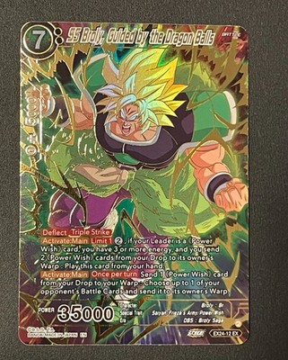 SS Broly Guided by the Dragon Balls EX24-12 Foil Dragon Ball Super Card ...