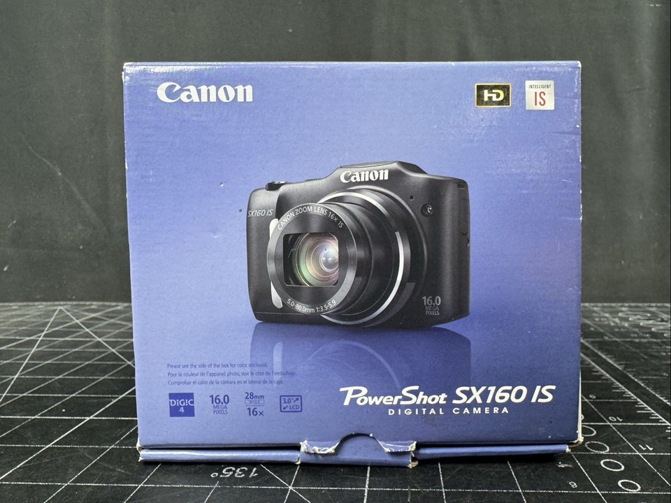 Canon PowerShot SX160 IS 16MP 16x Zoom Compact Digital Camera - Red | eBay