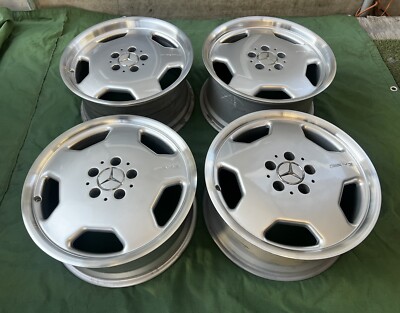 MERCEDES 17” AMG GENUINE STAGGERED MONOBLOCK WHEELS W124-129-w126🇩🇪🇩🇪🇩🇪 ...