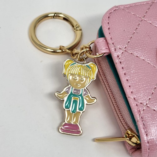 NEW 2022 MATTEL POLLY POCKET PINK + GOLD QUILTED COMPACT ZIPPER WALLET ...