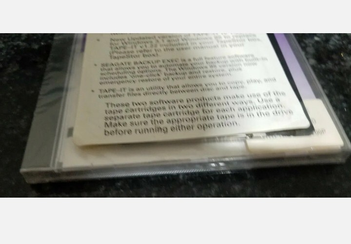 NEW SEALED Seagate Pc Software Backup Exec & Tape-It CD-rom & 3 in Disk ...