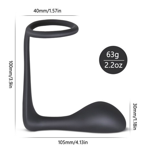 Male Anal Prostate Massager Butt Plug G Spot Toy Penis Ring For Men