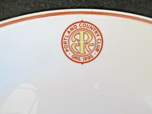Vintage Portland Country Club 9" Plate Falmouth Foreside, Maine ...