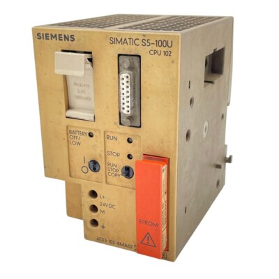SIEMENS S5 SIMATIC S5-100U CPU 6ES5 102-8MA02 - 6ES5 375-0LA15 | eBay