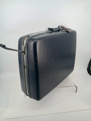 Vintage Samsonite Profile II Navy Luggage Hard Shell Suitcase 25"W x 19 ...