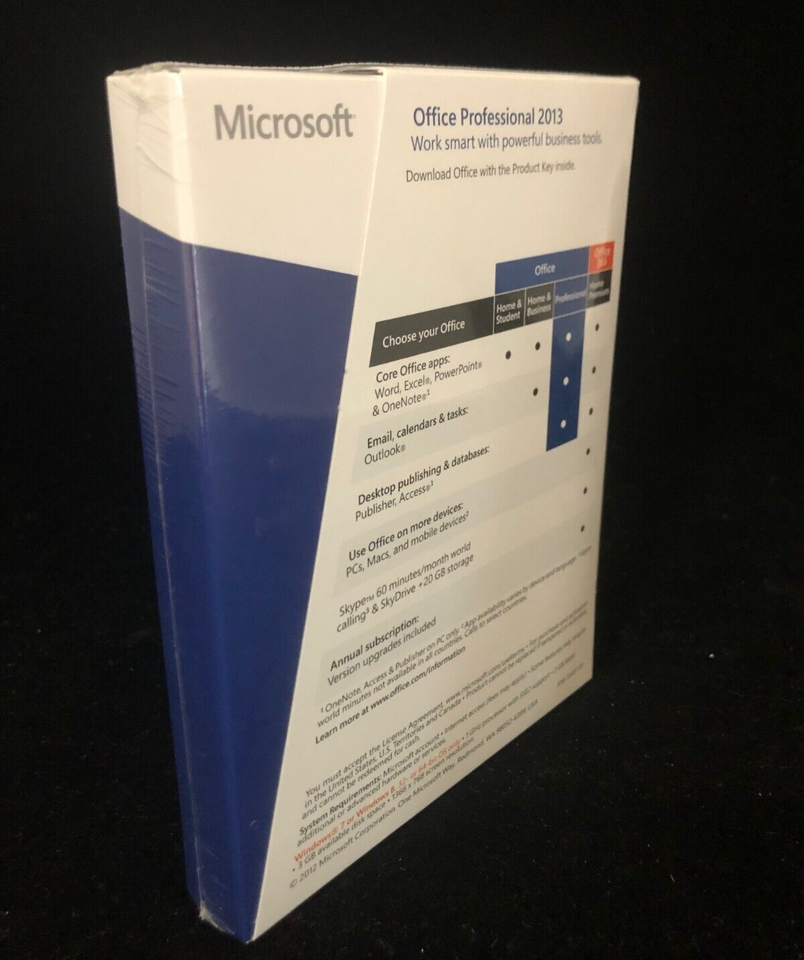 Brand New Microsoft Office Professional 2013 Product Key Card (269 ...