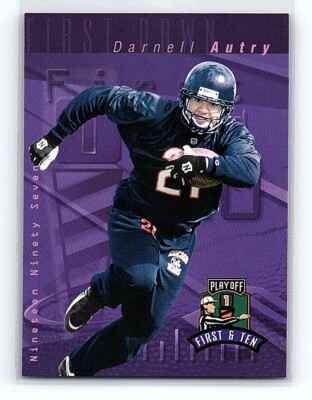 1997 Playoff First & Ten Darnell Autry Rookie Chicago Bears #38 Draft ...