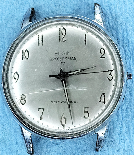 C1229 Men Vintage Elgin Automatic Self Winding PUW 1260 Movement Watch Parts lot | eBay