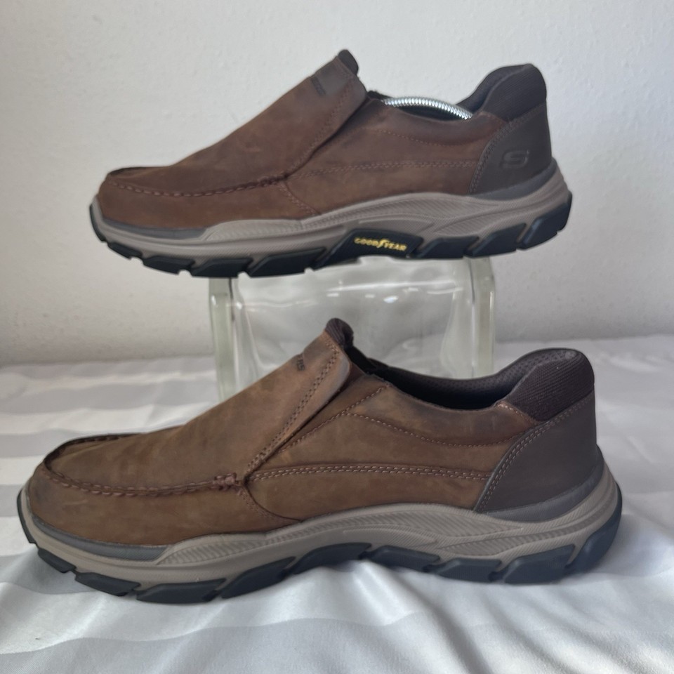 SKECHERS Men's Relaxed Fit, Air Cooled, Goodyear Sole, Memory Foam ...