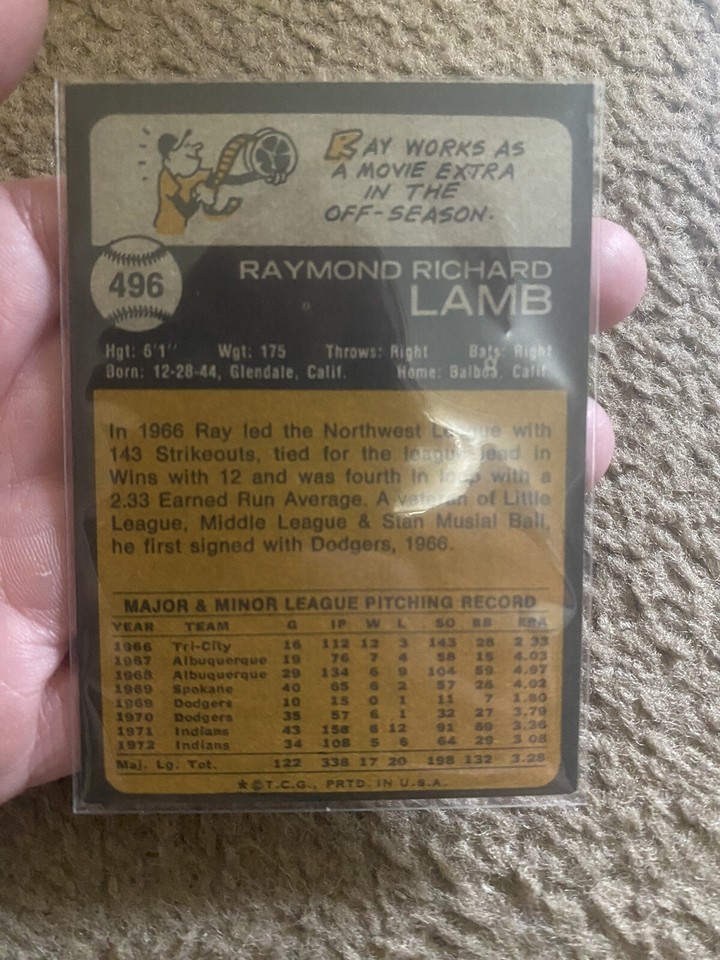 1973 Topps Ray Lamb #496 | eBay