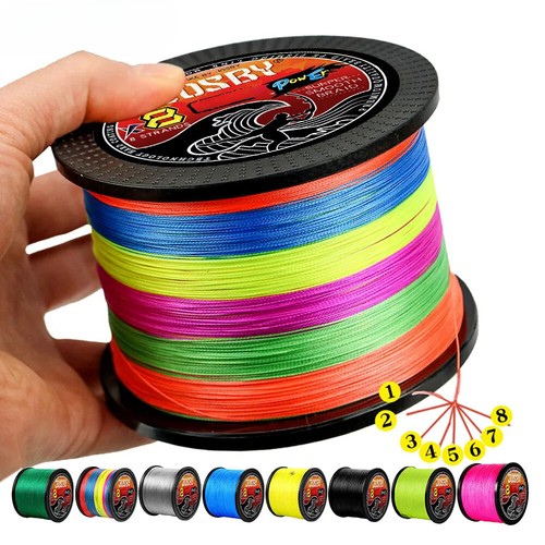 Braided Fishing Line 8 Strand Spinning PE Multifilamento Carp Fly Weave ...