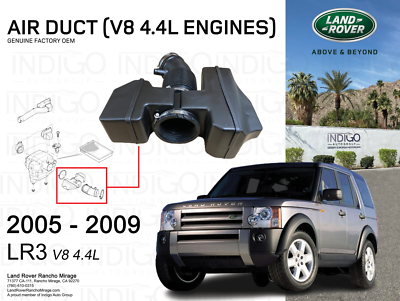 GENUINE FACTORY OEM LAND ROVER AIR DUCT LR3 V8 4.4L PHD500025 | eBay